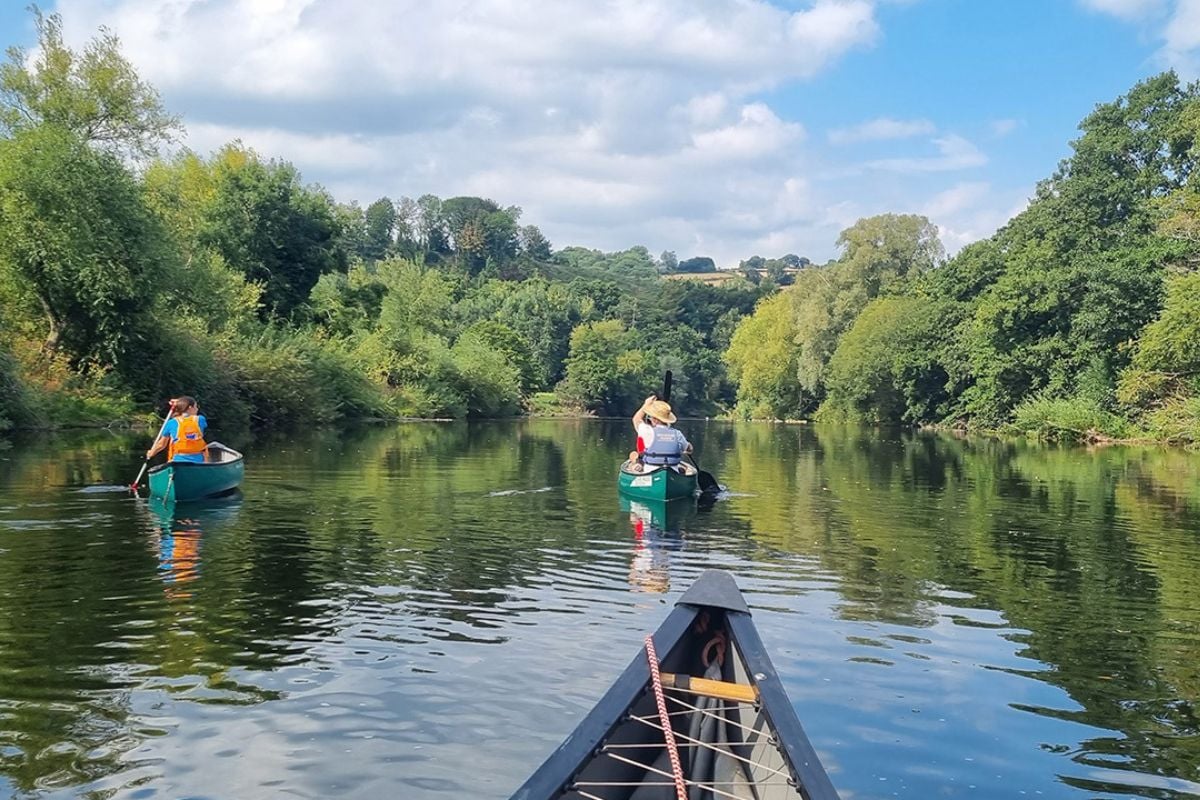 Enjoy this Half Day Guided Canoeing On The River Wye, South Wales