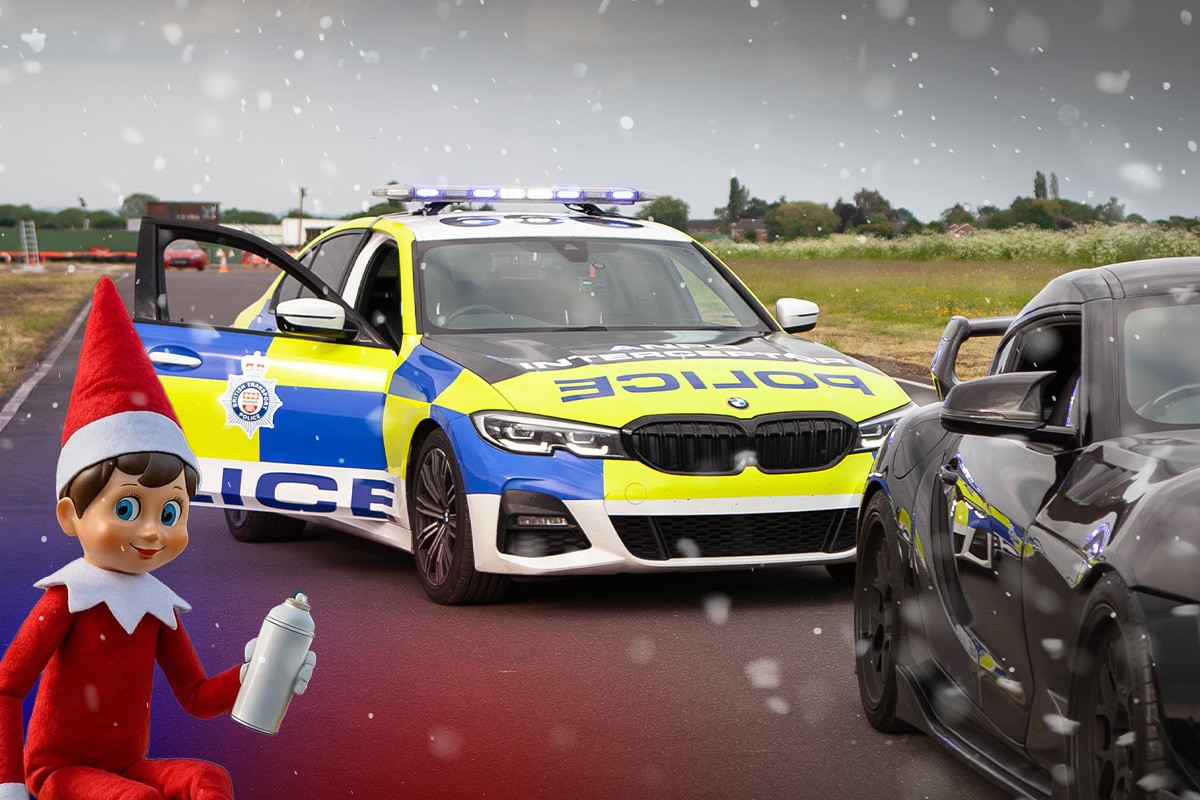 Book a Naughty Elf Police Interceptor Ride Experience with Trackdays