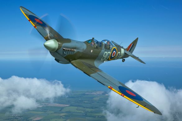 Enjoy a Two-Seater Spitfire flight and a visit to the Heritage Hangar